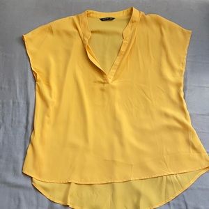 SHEIN | Tops | Sheer Yellow Top | Poshmark